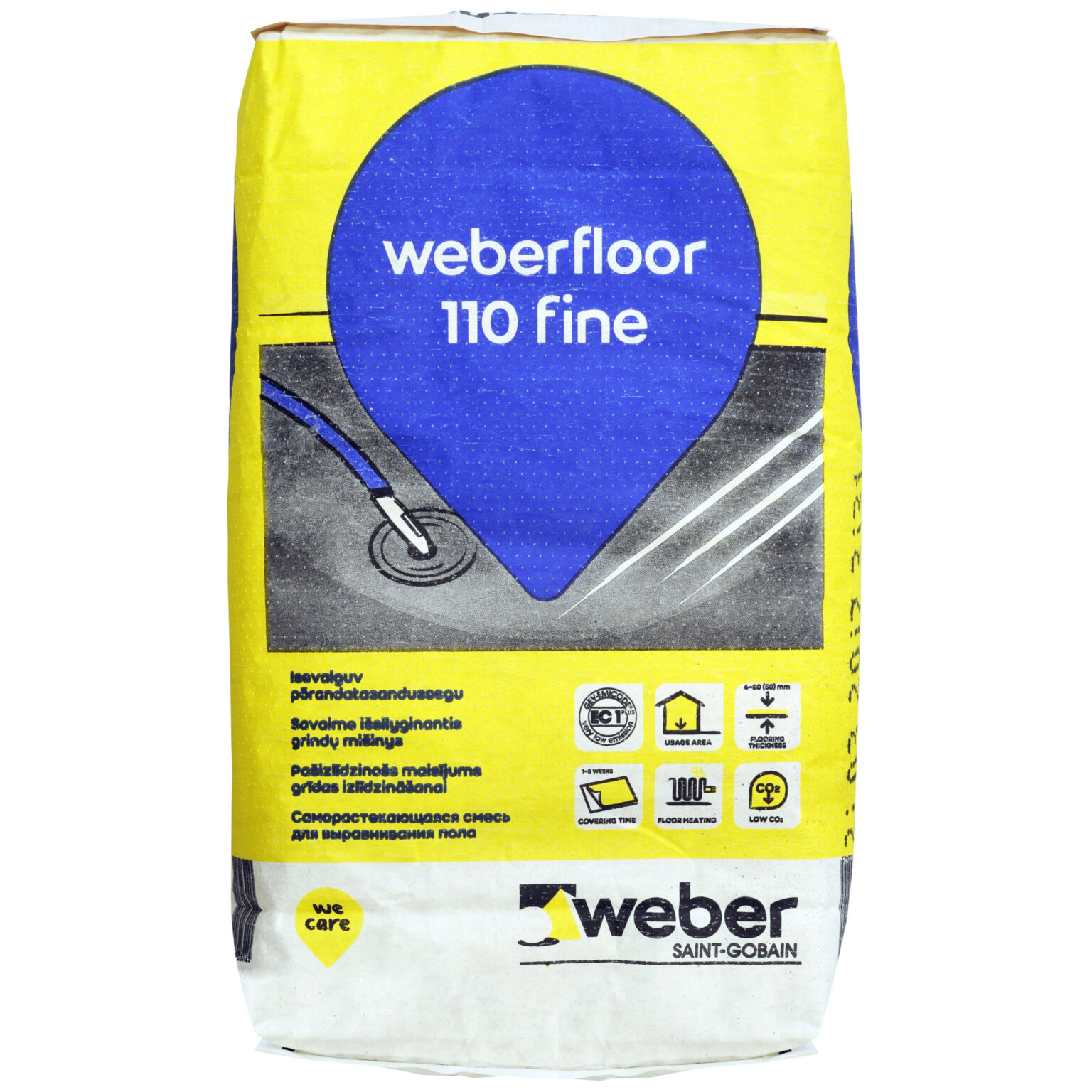 ISETASANDUV SEGU WEBERFLOOR 110 FINE 20KG - Espak E-pood