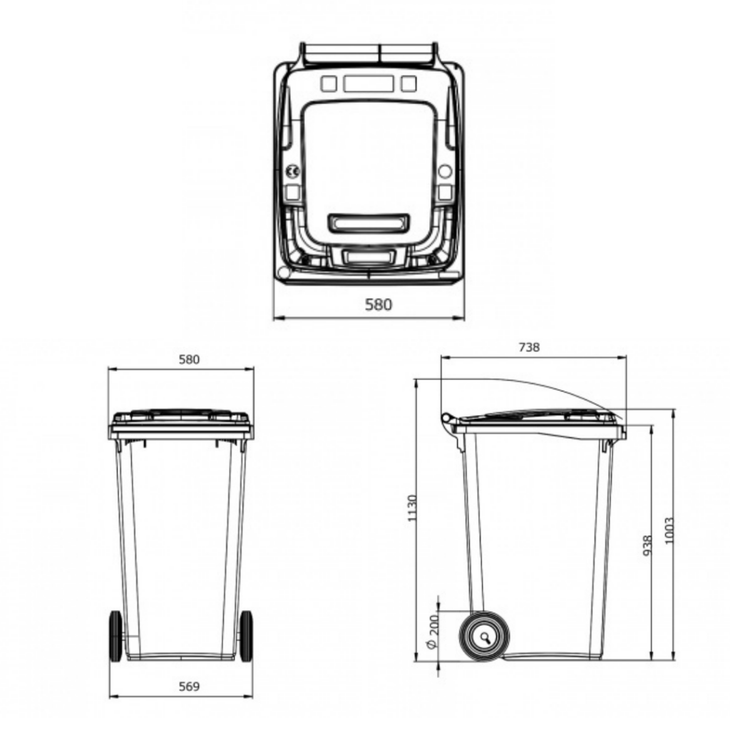 PRÜGIKONTEINER ESE MGB 240L HALL - Espak E-pood