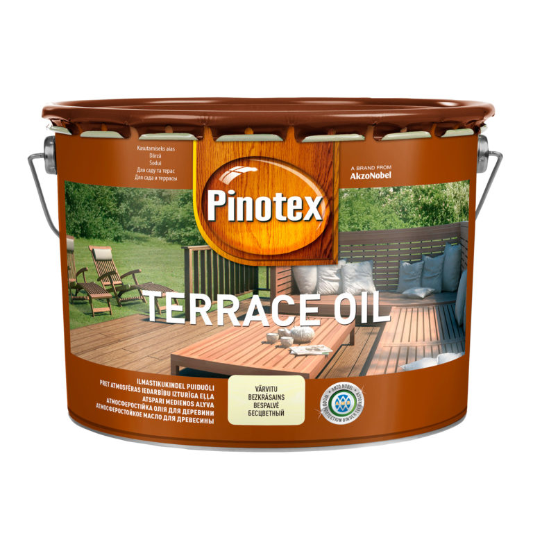 PINOTEX TERRACE&WOOD OIL 10L VÄRVITU - Espak E-pood